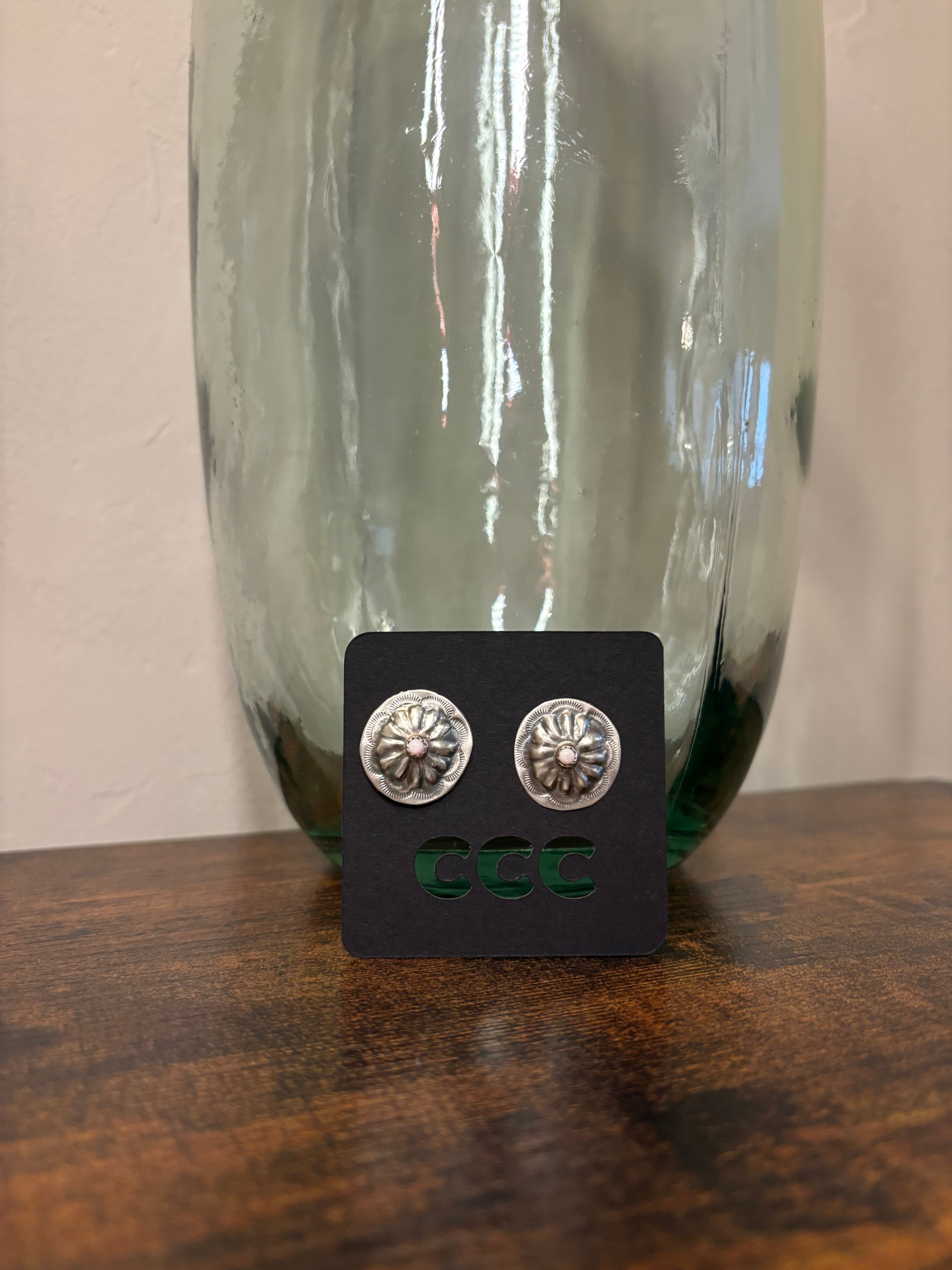 Pink Conch Concho Studs - Medium – Caney Creek & Co.